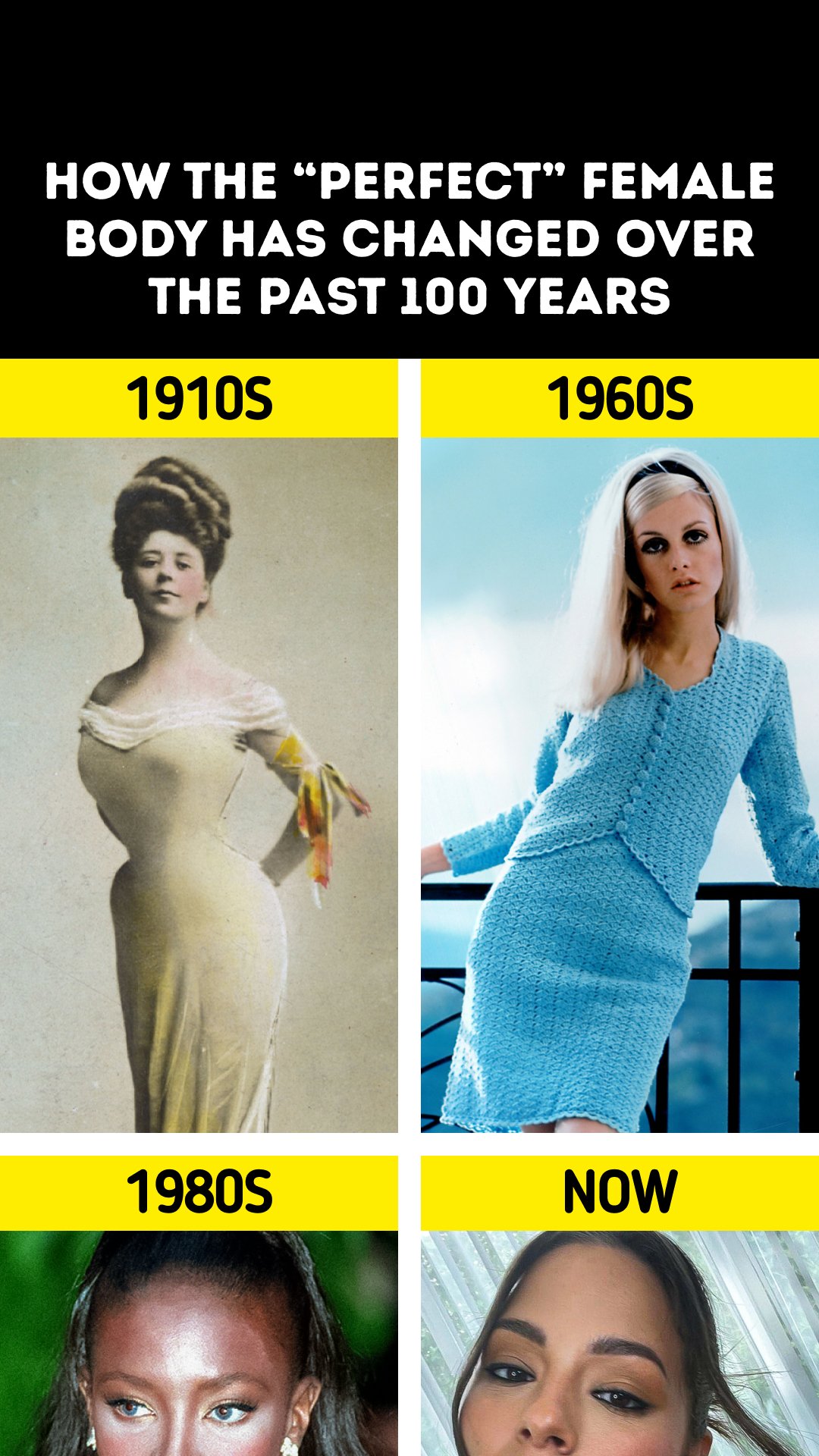 ST, How the “Perfect” Female Body Has Changed Over the Past 100 Years ...