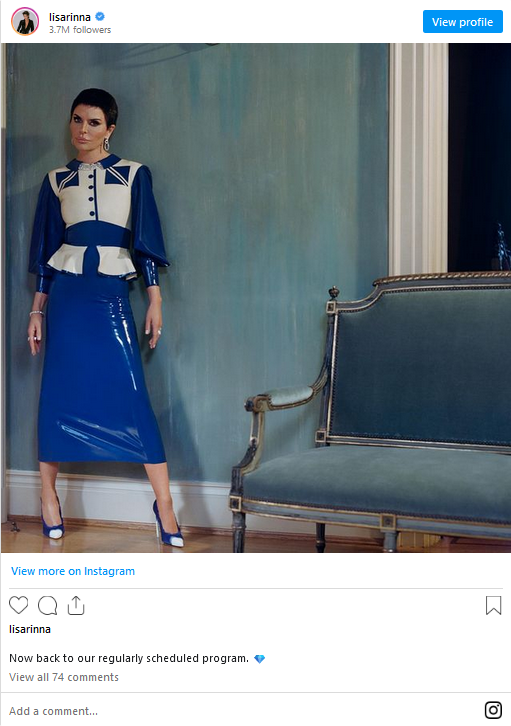 Lisa Rinna, 60, recently switched up her signature hairstyle and ...