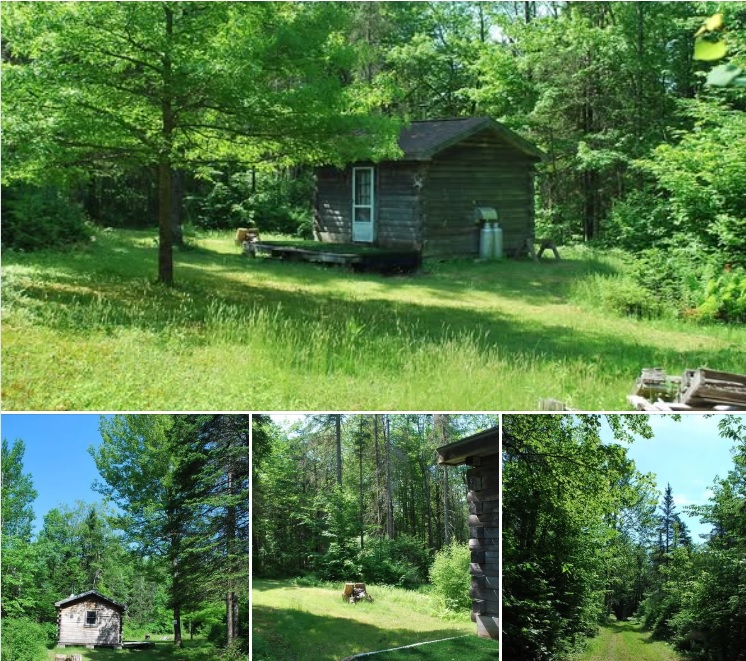 Rustic Log Camp on 10+ Acres with Trail Access in Wellington, Maine ...